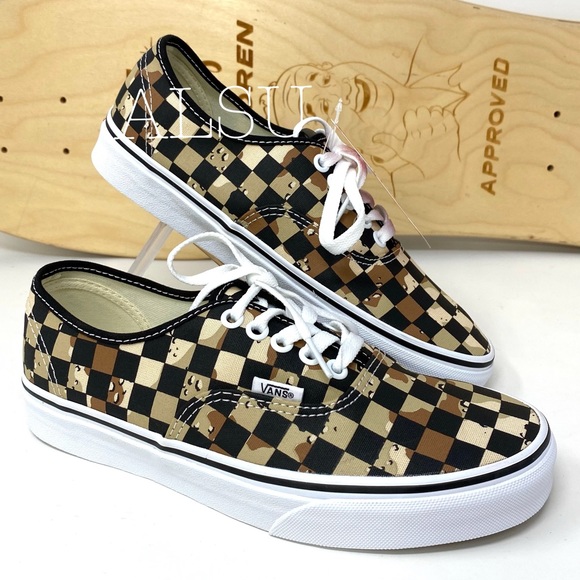 Vans | Shoes | Vans Authentic Checkerboard Brown Womens Canvas | Poshmark